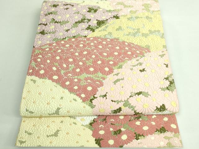 ■■■　サイズ　■■■ 長さ 436cm　幅 31cm程 ■■■　商品詳細　■■■ 【正絹】 状態は締めてはおりますが 特に目立ったシミ汚れなどもなく大変良い状態です。 山口美術織物 (やまぐちびじゅつおりもの)西陣織の名門 京都唐織メーカ...