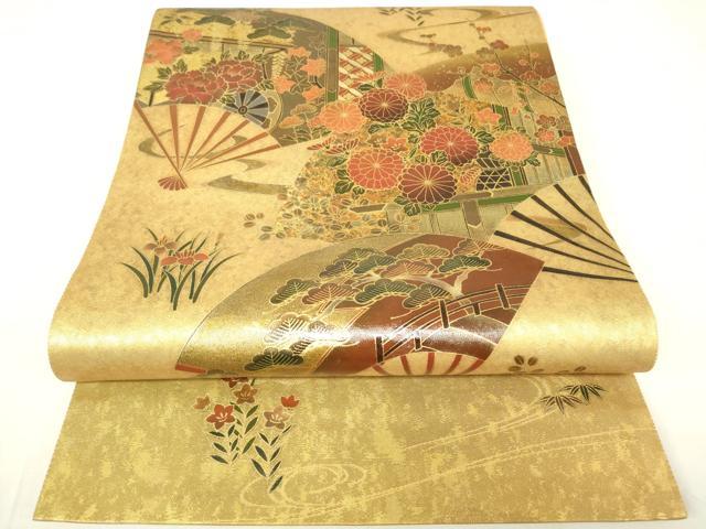■■■　サイズ　■■■ 長さ 424cm 幅 31cm程 ■■■　商品詳細　■■■ 【正絹】 状態は締めてはおりますが 特に目立ったシミ汚れなどもなく大変良い状態です。 大変上質な逸品になります。 お安く出品致しますので、是非この機会にいか...