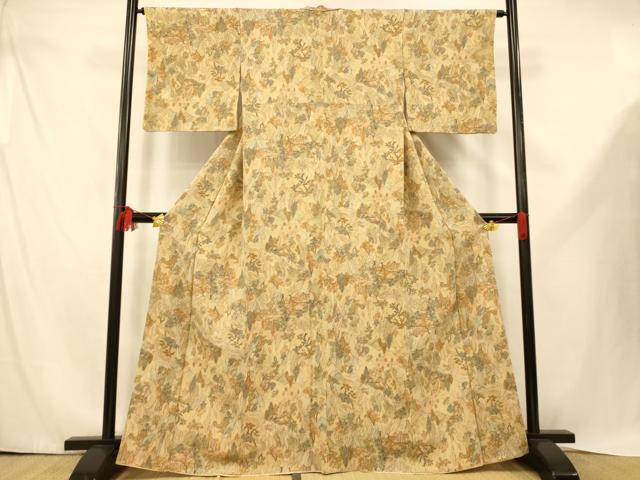 ■■■　サイズ　■■■ 身丈 164cm（肩から） 裄丈 64.5cm 袖丈 48cm　縫込み 4cm 袖幅 34cm 前幅 23cm 後幅 29cm 着物縫いこみ 内揚げ 3cm 裄 お袖側 約1cm　身頃側 約3cm ■■■　商品詳細　...
