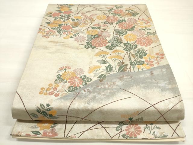 ■■■　サイズ　■■■ 長さ 426cm 幅 30.5cm程 ■■■　商品詳細　■■■ 【正絹】 詳細に関しましては、画像をご確認ください。 大変上質な逸品になります。 お安く出品致しますので、是非この機会にいかがでしょうか？ ※汚れ等に関...