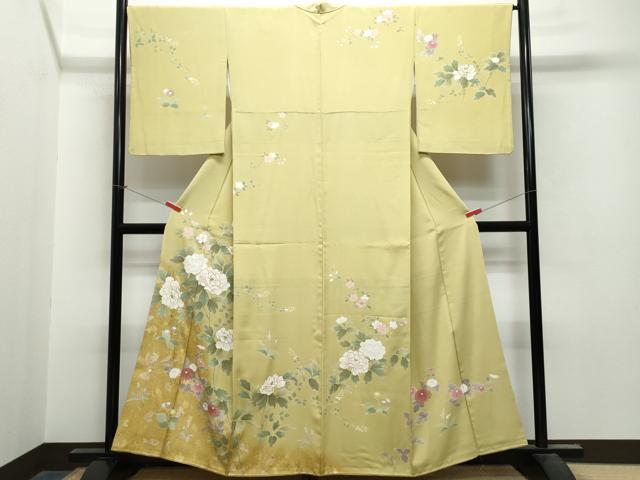 ■■■　サイズ　■■■ 身丈 159cm（肩から） 裄丈 65.5cm 袖丈 53cm　縫込み 3.5cm 袖幅 33cm 前幅 22.5cm 後幅 30.5cm 着物縫いこみ 内揚げ 6.5cm 裄 お袖側 約2.5cm　身頃側 約0cm...