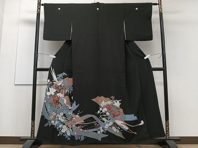 ■■■　サイズ　■■■ 身丈 157cm（肩から） 裄丈 61.5cm 袖丈 46cm　縫込み 7cm 袖幅 32cm 前幅 24cm 後幅 29.5cm 着物縫いこみ 内揚げ 9cm 裄 お袖側 約3cm　身頃側 約3cm ■■■　商品詳...