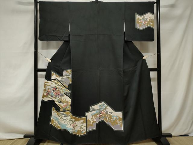 ■■■　サイズ　■■■ 身丈 161cm（肩から） 裄丈 65cm 袖丈 45cm　縫込み 3cm 袖幅 34cm 前幅 26cm 後幅 30cm 着物縫いこみ 内揚げ 2cm 裄 お袖側 約1cm　身頃側 約2cm ■■■　商品詳細　■■...
