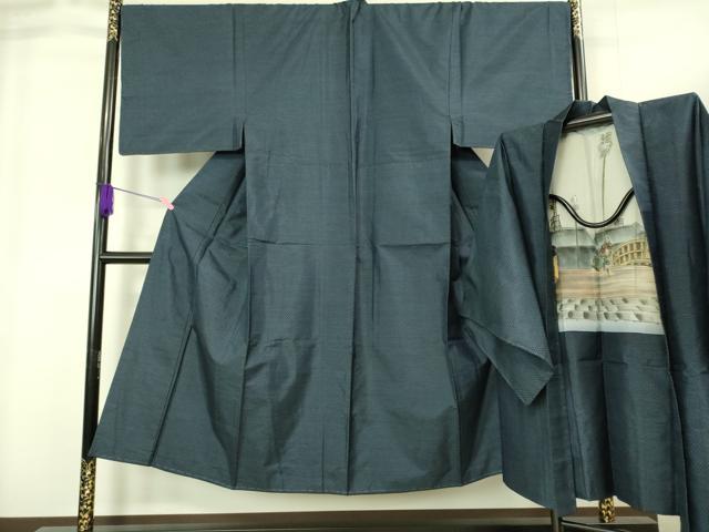 ■■■　サイズ　■■■ 【着物】 身丈 142cm（肩から） 裄丈 70.5cm 袖丈 48cm 袖幅 36.5cm 前幅 24.5cm 後幅 31cm 着物縫いこみ 内揚げ 10cm 裄 お袖側 約 2cm　身頃側 約 1.5cm 【羽織...