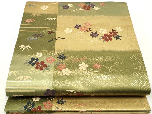 ■■■　サイズ　■■■ 長さ 432cm 幅 30.5cm程 ■■■　商品詳細　■■■ 【正絹】 詳細に関しましては、画像をご確認ください。 大変上質な逸品になります。 お安く出品致しますので、是非この機会にいかがでしょうか？ ■■■　注意...