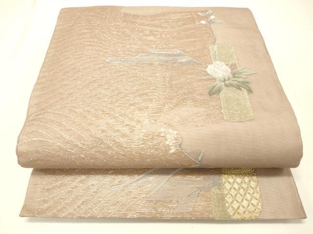 ■■■　サイズ　■■■ 長さ 428cm 幅 30.5cm程 ■■■　商品詳細　■■■ 【正絹】 状態は締めてはおりますが 特に目立ったシミ汚れなどもなく大変良い状態です。 大変上質な逸品になります。 お安く出品致しますので、是非この機会に...