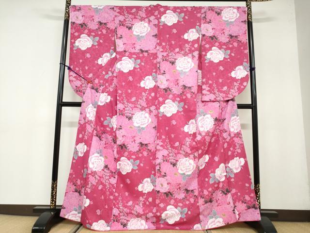 ■■■　サイズ　■■■ 身丈 167.5cm（肩から） 裄丈 69cm 袖丈 75.5cm　縫込み 2cm 袖幅 35cm 前幅 24.5cm 後幅 30cm 着物縫いこみ 内揚げ 0cm 裄 お袖側 約1cm　身頃側 約1cm ■■■　商...