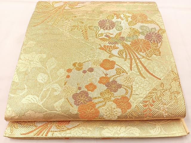 ■■■　サイズ　■■■ 長さ 421cm 幅 30cm程 ■■■　商品詳細　■■■ 【正絹】 詳細に関しましては、画像をご確認ください。 大変上質な逸品になります。 お安く出品致しますので、是非この機会にいかがでしょうか？ ※汚れ等に関しま...