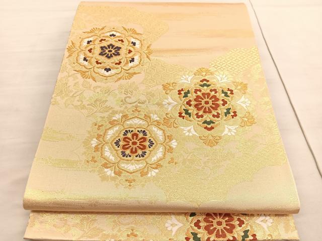 ■■■　サイズ　■■■ 長さ 424cm 幅 31cm程 ■■■　商品詳細　■■■ 【正絹・芯なし】 詳細に関しましては、画像をご確認ください。 大変上質な逸品になります。 お安く出品致しますので、是非この機会にいかがでしょうか？ ※たれ先...
