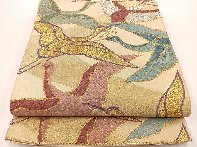 ■■■　サイズ　■■■ 長さ 408cm 幅 30cm程 ■■■　商品詳細　■■■ 【正絹・芯なし】 詳細に関しましては、画像をご確認ください。 大変上質な逸品になります。 お安く出品致しますので、是非この機会にいかがでしょうか？ ※汚れ等...