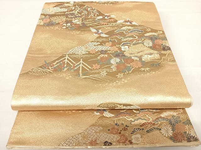 ■■■　サイズ　■■■ 長さ 418cm 幅 31cm程 ■■■　商品詳細　■■■ 【正絹】 詳細に関しましては、画像をご確認ください。 大変上質な逸品になります。 お安く出品致しますので、是非この機会にいかがでしょうか？ ■■■　注意事項...