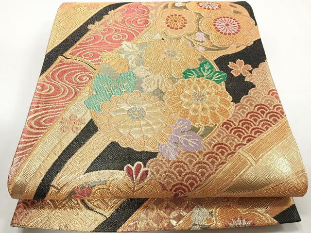 ■■■　サイズ　■■■ 長さ 436cm 幅 30.5cm程 ■■■　商品詳細　■■■ 【正絹】 詳細に関しましては、画像をご確認ください。 大変上質な逸品になります。 お安く出品致しますので、是非この機会にいかがでしょうか？ ■■■　注意...