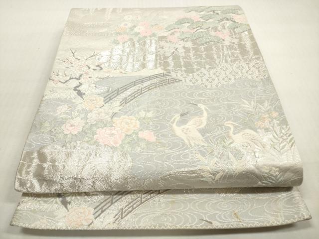 ■■■　サイズ　■■■ 長さ 430cm 幅 30.5cm程 ■■■　商品詳細　■■■ 【正絹・芯なし】 詳細に関しましては、画像をご確認ください。 大変上質な逸品になります。 お安く出品致しますので、是非この機会にいかがでしょうか？ ■■...