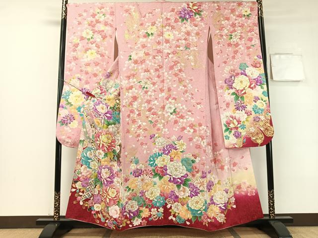 ■■■　サイズ　■■■ 身丈 157cm（肩から） 裄丈 67.5cm 袖丈 107cm　縫込み 7.5cm 袖幅 34cm 前幅 23cm 後幅 28.5cm 着物縫いこみ 内揚げ 11cm 裄 お袖側 約1.5cm　身頃側 約3cm ■...