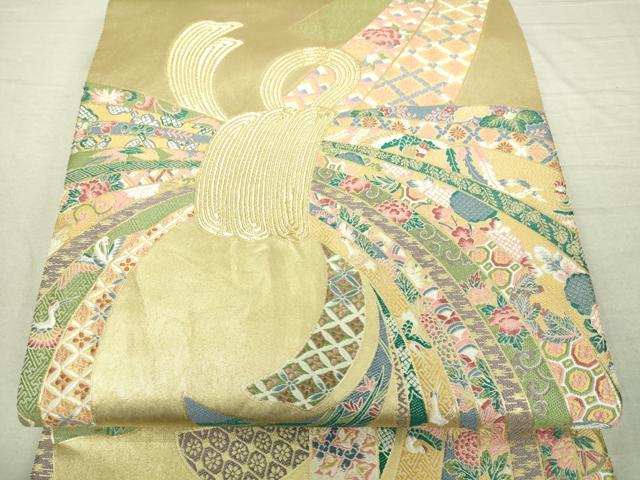 ■■■　サイズ　■■■ 長さ 448cm 幅 30.5cm程 ■■■　商品詳細　■■■ 【正絹】 詳細に関しましては、画像をご確認ください。 大変上質な逸品になります。 お安く出品致しますので、是非この機会にいかがでしょうか？ ■■■　注意...