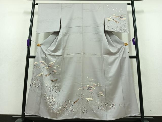 ■■■　サイズ　■■■ 身丈 156cm（肩から） 裄丈 62cm 袖丈 47cm　縫込み 6cm 袖幅 32cm 前幅 23cm 後幅 29cm 着物縫いこみ 内揚げ 7cm 裄 お袖側 約3.5cm　身頃側 約3.5cm ■■■　商品詳...