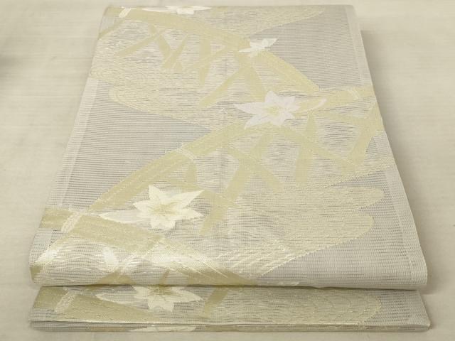 ■■■　サイズ　■■■ 長さ 436cm 幅 30.5cm程 ■■■　商品詳細　■■■ 【正絹・芯なし】 状態は接写画像のように 太鼓上部に薄い汚れがございますが その他特に目立ったシミ汚れなどもなく大変良い状態です。 大変上質な逸品になり...