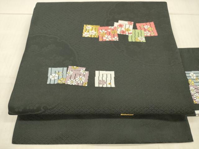 ■■■　サイズ　■■■ 長さ 363.5cm 幅 30.5cm程 ■■■　商品詳細　■■■ 【正絹】 状態は締めてはおりますが 特に目立ったシミ汚れなどもなく大変良い状態です。 大変上質な逸品になります。 お安く出品致しますので、是非この機...