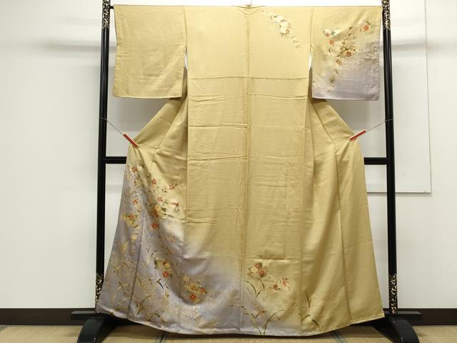 ■■■　サイズ　■■■ 身丈 160cm（肩から） 裄丈 65.5cm 袖丈 47cm　縫込み 4cm 袖幅 34.5cm 前幅 25cm 後幅 30cm 着物縫いこみ 内揚げ 9cm 裄 お袖側 約1cm　身頃側 約4cm ■■■　商品詳...