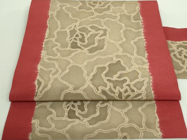 ■■■　サイズ　■■■ 長さ 357cm　幅 30.5cm程 ■■■　商品詳細　■■■ 【正絹】 状態は締めてはおりますが 特に目立ったシミ汚れなどもなく大変良い状態です。 創業者 袖崎 善蔵(明治44年生れ)は、 学卒後『千總』へ入社し、...