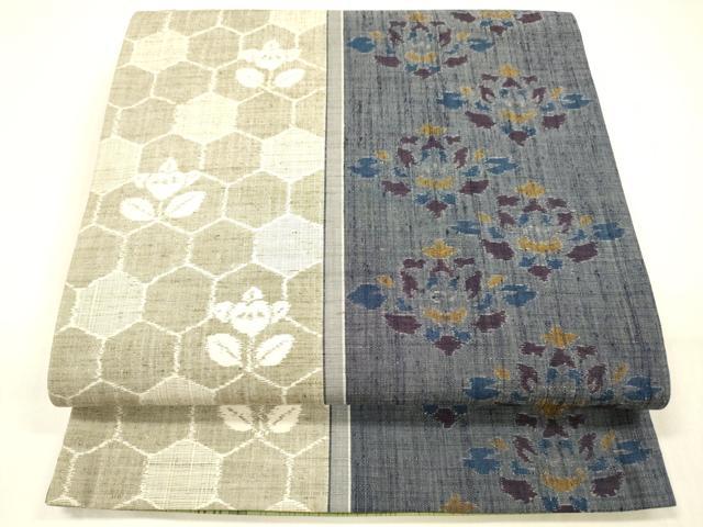 ■■■　サイズ　■■■ 長さ 418cm 幅 31cm程 ■■■　商品詳細　■■■ 【正絹】 状態は1.2回程しか締めておりませんが 接写画像のように裏地に薄い汚れがございます。 その他表地は特に目立ったシミ汚れなどもなく大変良い状態です。...