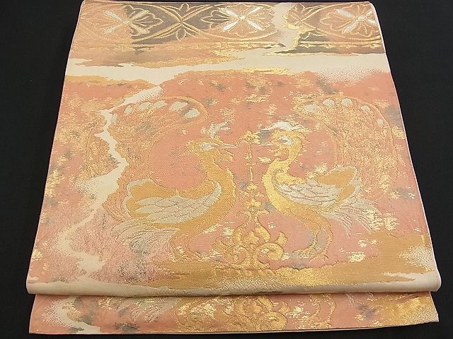 ■■■　サイズ　■■■ 長さ 408cm 幅 31cm程 ■■■　商品詳細　■■■ 【正絹・芯なし】 状態は接写画像のように たれ先・柄止まり・裏地所々に薄い汚れがございます。 大変上質な逸品になりますので、気になる方はお手入れをされてお召...