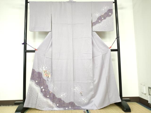 ■■■　サイズ　■■■ 身丈 166cm（肩から） 裄丈 65cm 袖丈 50cm　縫込み 4cm 袖幅 33cm 前幅 25cm 後幅 30.5cm 着物縫いこみ 内揚げ 4cm 裄 お袖側 約1cm　身頃側 約1cm ■■■　商品詳細　...