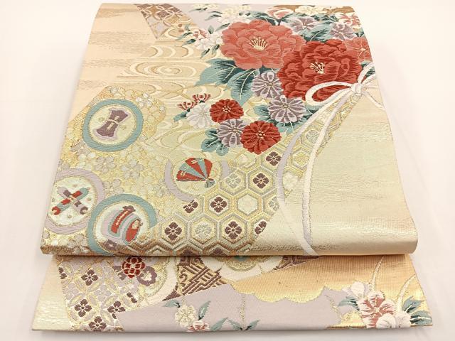 ■■■　サイズ　■■■ 長さ 422cm 幅 30cm程 ■■■　商品詳細　■■■ 【正絹】 詳細に関しましては、画像をご確認ください。 大変上質な逸品になります。 お安く出品致しますので、是非この機会にいかがでしょうか？ ※汚れ等に関しま...