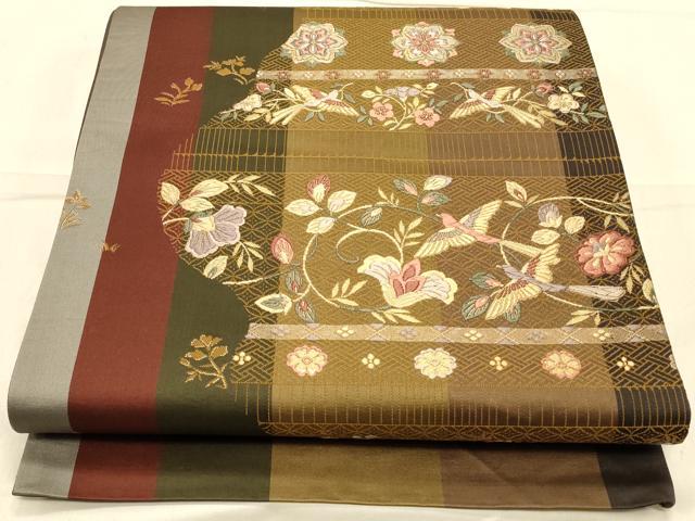 ■■■　サイズ　■■■ 長さ 446cm 幅 31cm程 ■■■　商品詳細　■■■ 【正絹・未仕立て】 詳細に関しましては、画像をご確認ください。 大変上質な逸品になります。 お安く出品致しますので、是非この機会にいかがでしょうか？ ■■■...