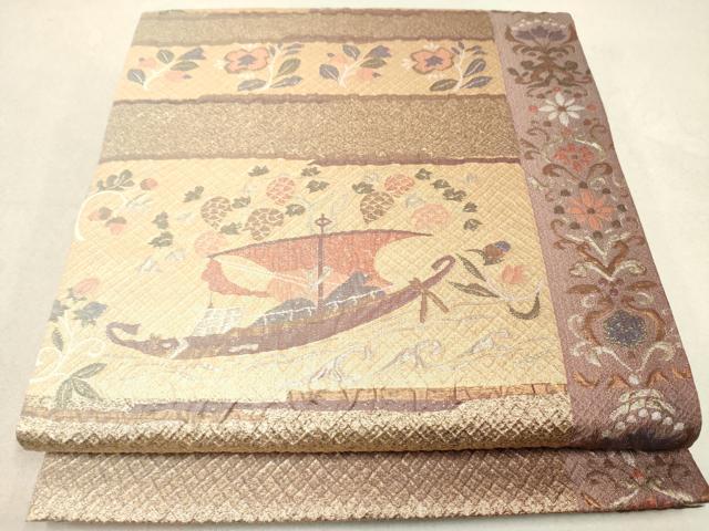 ■■■　サイズ　■■■ 長さ 424cm 幅 30.5cm程 ■■■　商品詳細　■■■ 【正絹】 詳細に関しましては、画像をご確認ください。 大変上質な逸品になります。 お安く出品致しますので、是非この機会にいかがでしょうか？ ■■■　注意...