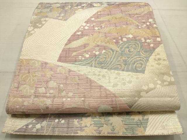 ■■■　サイズ　■■■ 長さ 414cm 幅 30.5cm程 ■■■　商品詳細　■■■ 【正絹】 詳細に関しましては、画像をご確認ください。 大変上質な逸品になります。 お安く出品致しますので、是非この機会にいかがでしょうか？ ※汚れ等に関...