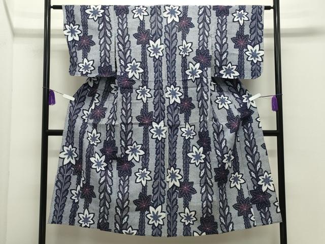 ■■■　サイズ　■■■ 身丈 142cm（肩から） 裄丈 64cm 袖丈 48cm　縫込み 1cm 袖幅 33cm 前幅 23.5cm 後幅 31.5cm 着物縫いこみ 内揚げ 0cm 裄 お袖側 約2cm　身頃側 約2cm ■■■　商品詳...