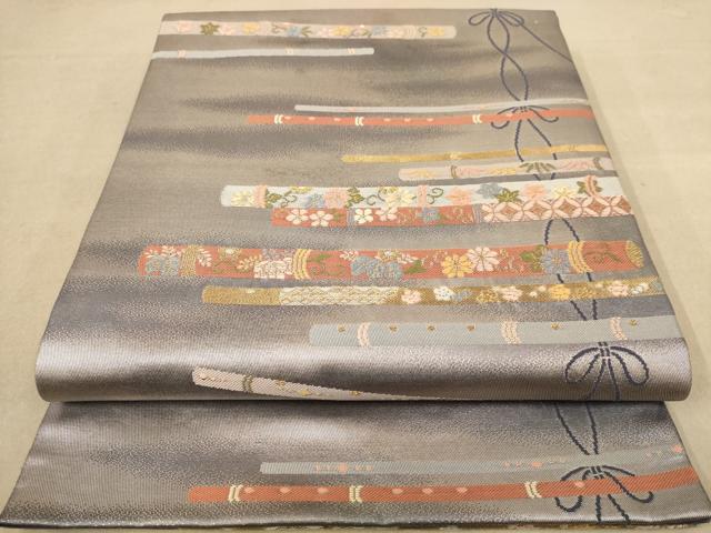 ■■■　サイズ　■■■ 長さ 450cm 幅 31cm程 ■■■　商品詳細　■■■ 【正絹】 詳細に関しましては、画像をご確認ください。 大変上質な逸品になります。 お安く出品致しますので、是非この機会にいかがでしょうか？ ※汚れ等に関しま...