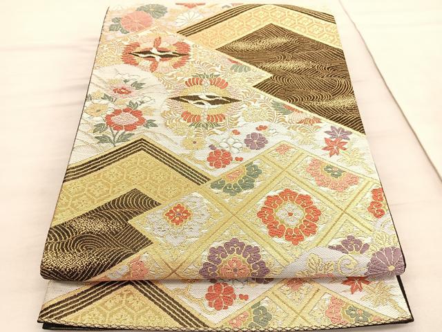 ■■■　サイズ　■■■ 長さ 436cm 幅 30.5cm程 ■■■　商品詳細　■■■ 【正絹・芯なし】 詳細に関しましては、画像をご確認ください。 大変上質な逸品になります。 お安く出品致しますので、是非この機会にいかがでしょうか？ ■■...