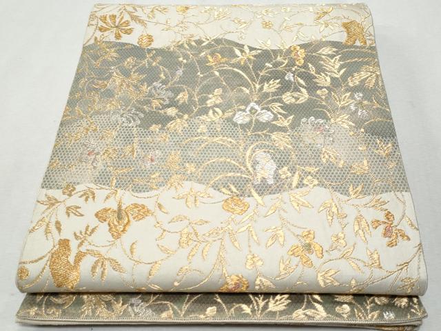 ■■■　サイズ　■■■ 長さ 424cm 幅 30cm程 ■■■　商品詳細　■■■ 【正絹・芯なし】 詳細に関しましては、画像をご確認ください。 大変上質な逸品になります。 お安く出品致しますので、是非この機会にいかがでしょうか？ ※汚れ等...