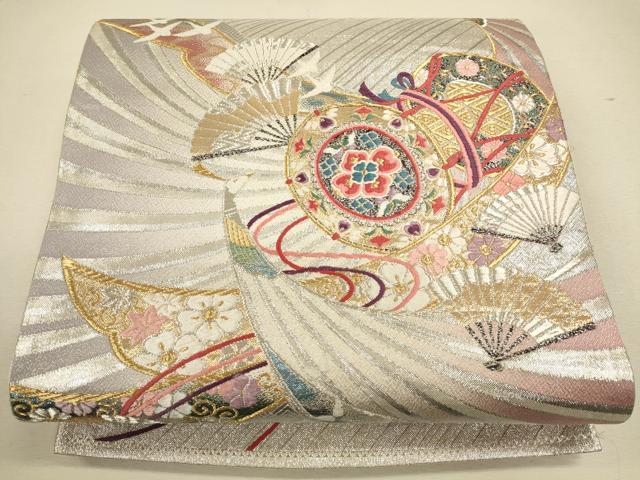 ■■■　サイズ　■■■ 長さ 428cm 幅 30cm程 ■■■　商品詳細　■■■ 【正絹・関西仕立て】 詳細に関しましては、画像をご確認ください。 大変上質な逸品になります。 お安く出品致しますので、是非この機会にいかがでしょうか？ ※汚...