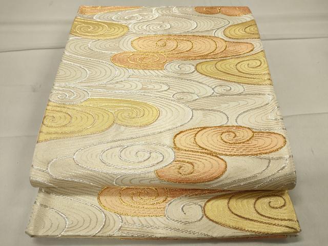 ■■■　サイズ　■■■ 長さ 408cm 幅 30.5cm程 ■■■　商品詳細　■■■ 【正絹・芯なし】 詳細に関しましては、画像をご確認ください。 大変上質な逸品になります。 お安く出品致しますので、是非この機会にいかがでしょうか？ ■■...