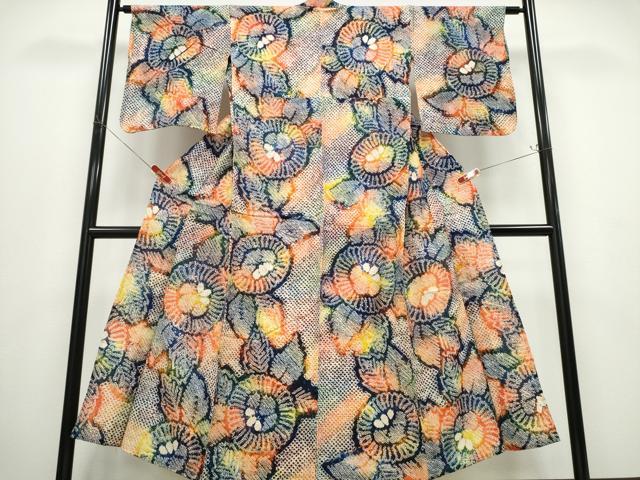 ■■■　サイズ　■■■ 身丈 150cm（肩から） 裄丈 65cm 袖丈 48cm　縫込み 2cm 袖幅 34.5cm 前幅 26.5cm 後幅 31.5cm 着物縫いこみ 内揚げ 0cm 裄 お袖側 約0cm　身頃側 約1cm ■■■　商...