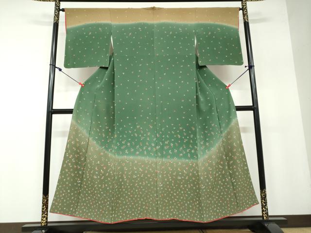 ■■■　サイズ　■■■ 身丈 150cm（肩から） 裄丈 64.5cm 袖丈 48cm　縫込み 3cm 袖幅 33cm 前幅 24cm 後幅 29cm 着物縫いこみ 内揚げ 11cm 裄 お袖側 約2cm　身頃側 約2cm ■■■　商品詳細...