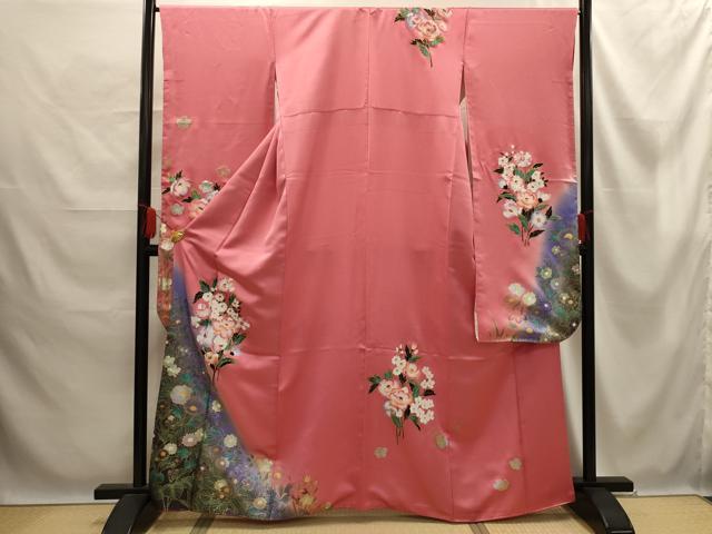 ■■■　サイズ　■■■ 身丈 163cm（肩から） 裄丈 66.5cm 袖丈 107cm　縫込み 8cm 袖幅 35cm 前幅 24cm 後幅 29.5cm 着物縫いこみ 内揚げ 3cm 裄 お袖側 約1.5cm　身頃側 約3cm ■■■　...