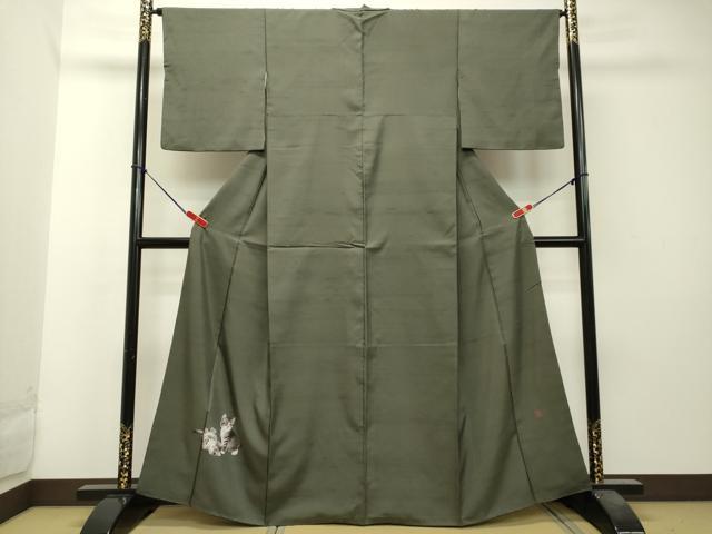 ■■■　サイズ　■■■ 身丈 161cm（肩から） 裄丈 65cm 袖丈 49cm　縫込み 3.5cm 袖幅 33cm 前幅 23.5cm 後幅 29cm 着物縫いこみ 内揚げ 0cm 裄 お袖側 約2.5cm　身頃側 約3cm ■■■　商...