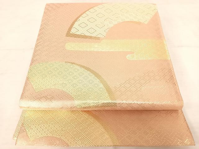 ■■■　サイズ　■■■ 長さ 438cm 幅 31cm程 ■■■　商品詳細　■■■ 【正絹】 詳細に関しましては、画像をご確認ください。 本場筑前博多織は、 福岡県福岡市博多区やその周辺で生産される絹織物です。 仏具のひとつである独鈷、華皿...