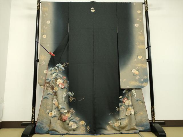 ■■■　サイズ　■■■ 身丈 169cm（肩から） 裄丈 66.5cm 袖丈 114cm　縫込み 14.5cm 袖幅 35cm 前幅 25cm 後幅 31cm 着物縫いこみ 内揚げ 8cm 裄 お袖側 約2cm　身頃側 約3cm ■■■　商...