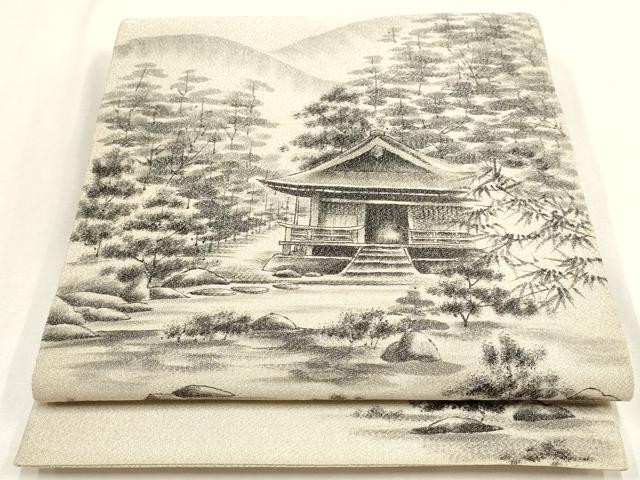 ■■■　サイズ　■■■ 長さ 440cm 幅 30cm程 ■■■　商品詳細　■■■ 【正絹】 状態は接写画像のように 前柄・胴回り・裏地・太鼓に薄い汚れがございますが その他特に目立ったシミ汚れなどもなく大変良い状態です。 大変上質な逸品に...