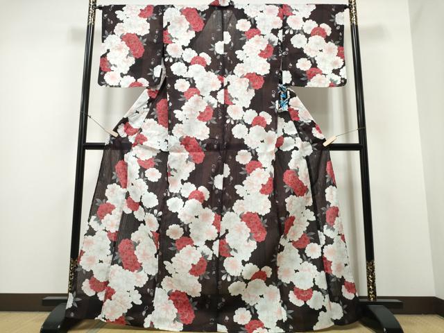 ■■■　サイズ　■■■ 身丈 167cm（肩から） 裄丈 65.5cm 袖丈 48cm　縫込み 1.5cm 袖幅 33cm 前幅 23.5cm 後幅 30cm 着物縫いこみ 内揚げ 0cm 裄 お袖側 約2cm　身頃側 約1cm ■■■　商...