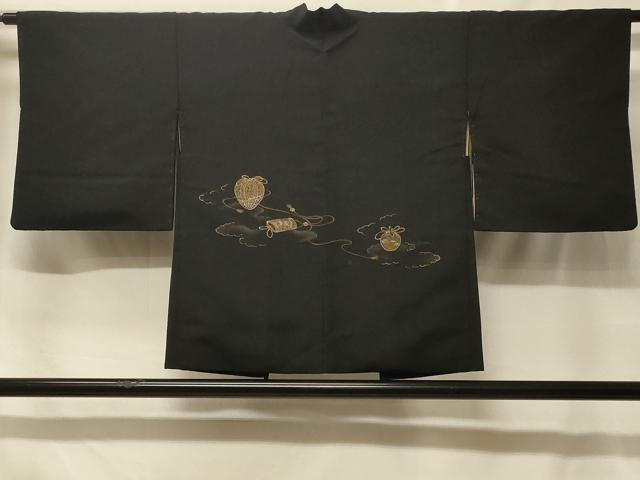 ■■■　サイズ　■■■ 身丈 73.5cm（肩から） 裄丈 63.5cm 袖丈 46cm　縫込み 8cm 袖幅 33cm 前幅 18cm 後幅 29cm 裄 お袖側 約1cm　身頃側 約2.5cm ■■■　商品詳細　■■■ 【正絹】 状態は...