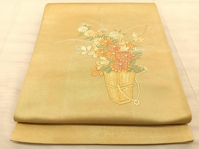 ■■■　サイズ　■■■ 長さ 428cm 幅 30.5cm程 ■■■　商品詳細　■■■ 【正絹】 詳細に関しましては、画像をご確認ください。 大変上質な逸品になります。 お安く出品致しますので、是非この機会にいかがでしょうか？ ■■■　注意...