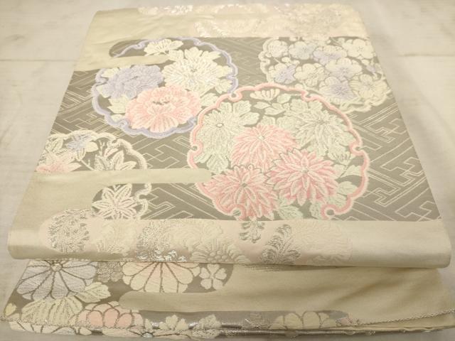 ■■■　サイズ　■■■ 長さ 424cm 幅 31cm程 ■■■　商品詳細　■■■ 【正絹】 詳細に関しましては、画像をご確認ください。 大変上質な逸品になります。 お安く出品致しますので、是非この機会にいかがでしょうか？ ■■■　注意事項...