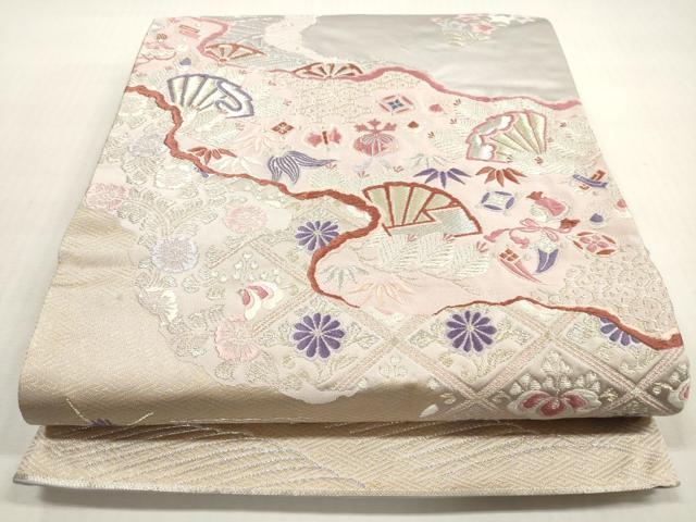■■■　サイズ　■■■ 長さ 428cm 幅 30.5cm程 ■■■　商品詳細　■■■ 【正絹】 詳細に関しましては、画像をご確認ください。 大変上質な逸品になります。 お安く出品致しますので、是非この機会にいかがでしょうか？ ※たれ先未か...