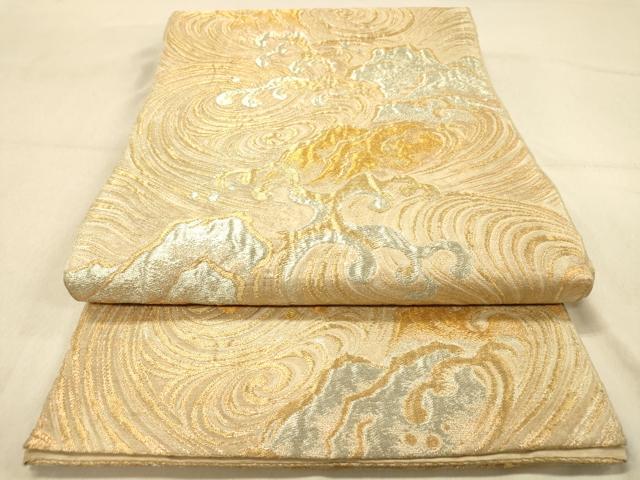 ■■■　サイズ　■■■ 長さ 392cm 幅 30.5cm程 ■■■　商品詳細　■■■ 【正絹・芯なし】 詳細に関しましては、画像をご確認ください。 大変上質な逸品になります。 お安く出品致しますので、是非この機会にいかがでしょうか？ ■■...